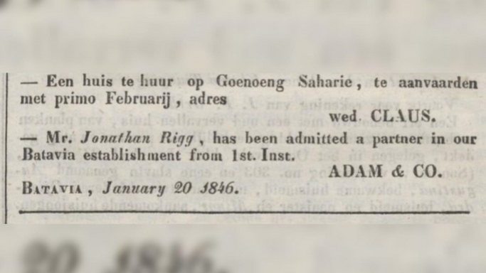 BIOGRAFI JONATHAN RIGG 1809-1871 #3: Saudagar di Surabaya | Ba...