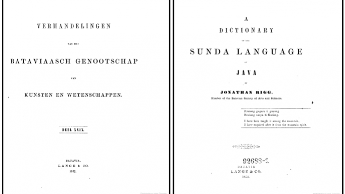 BIOGRAFI JONATHAN RIGG 1809-1871 #7: Menyusun Kamus Sunda-Inggris ...