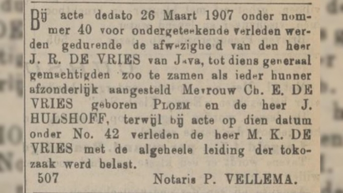 BIOGRAFI JACOB ROELOF DE VRIES 1847-1915 #15: Tetap Berkecimpu...